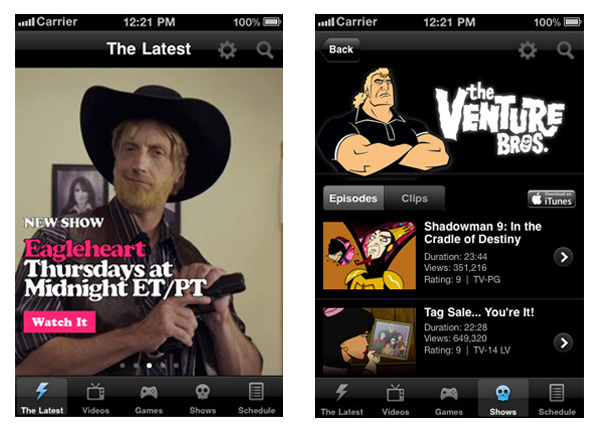 Adult Swim Launches App for iPad and iPhone - Venture Bros. Blog