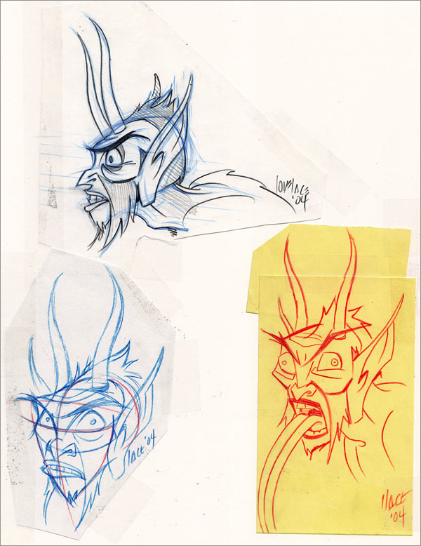 "Krampus Heads" by Douglas Lovelace - Venture Bros. Blog